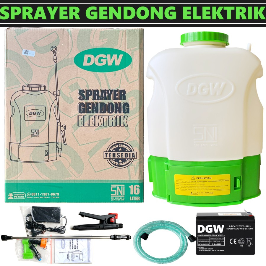Jual Sprayer Elektrik atau Tanki Semprotan Hama Sprayer DGW elektrik 16 ...