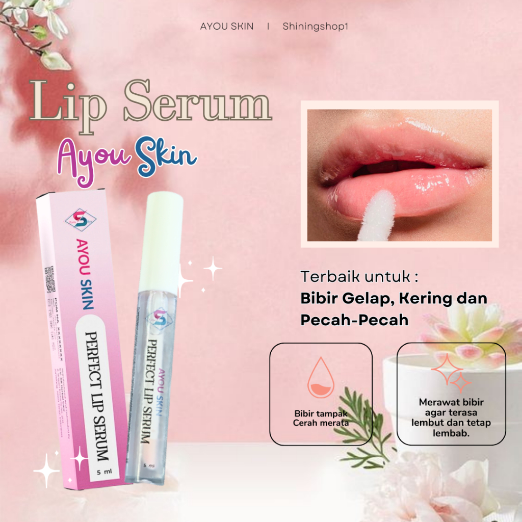 Jual Lip Serum Pencerah Bibir Alami Pink, Lip Serum Bikin Bibir Cerah, Lip Serum Menghilangkan ...