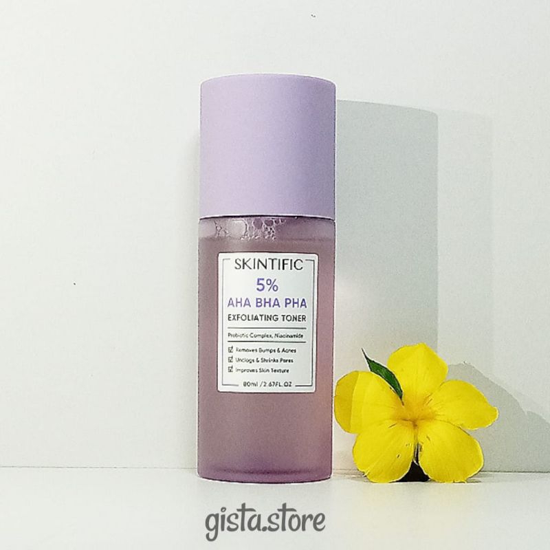 Jual 𝐒𝐊𝐈𝐍𝐓𝐈𝐅𝐈𝐂 𝟓% 𝐀𝐇𝐀 𝐁𝐇𝐀 𝐏𝐇𝐀 𝐄𝐱𝐟𝐨𝐥𝐢𝐚𝐭𝐢𝐧𝐠 𝐓𝐨𝐧𝐞𝐫 𝟖𝟎𝐦𝐥 | Shopee Indonesia