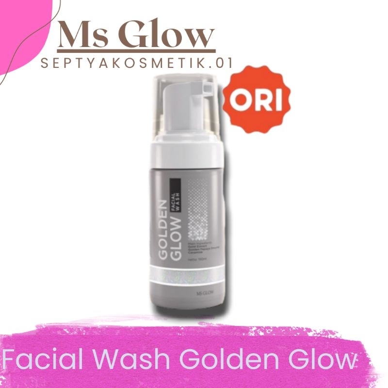 Jual SABUN Golden Glow Facial Wash MS Glow TERBARU ORIGINAL | Shopee ...