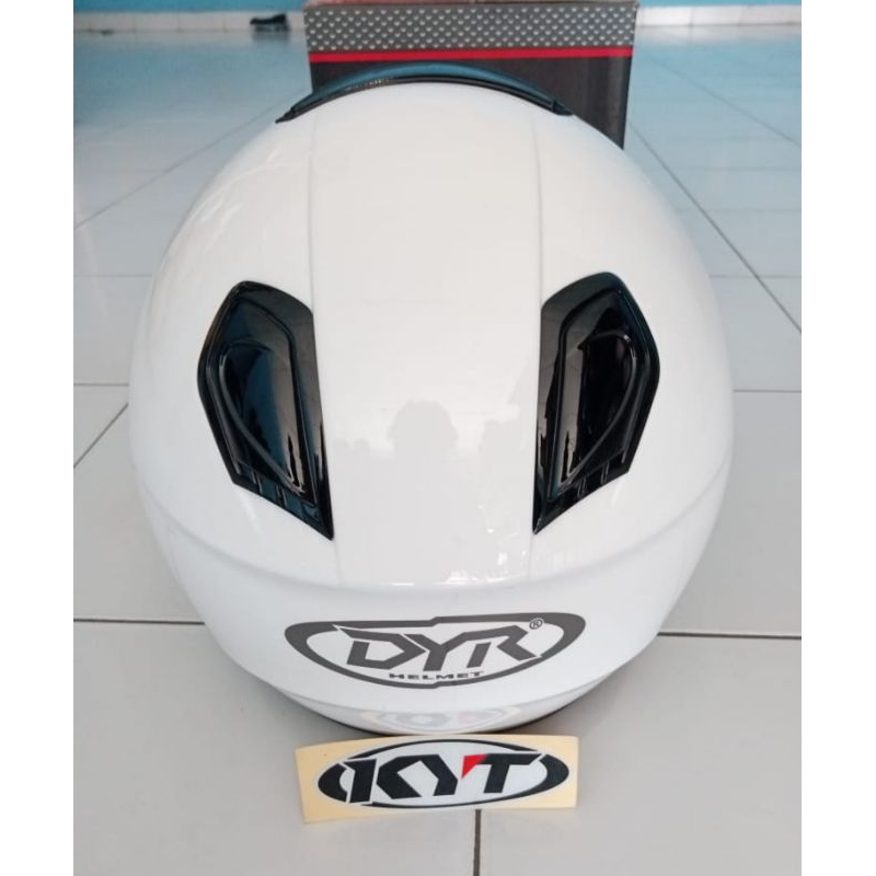 Jual Helm dyr kyoto osaka HELM DYR putih standar sni bonus sticker kyt ...