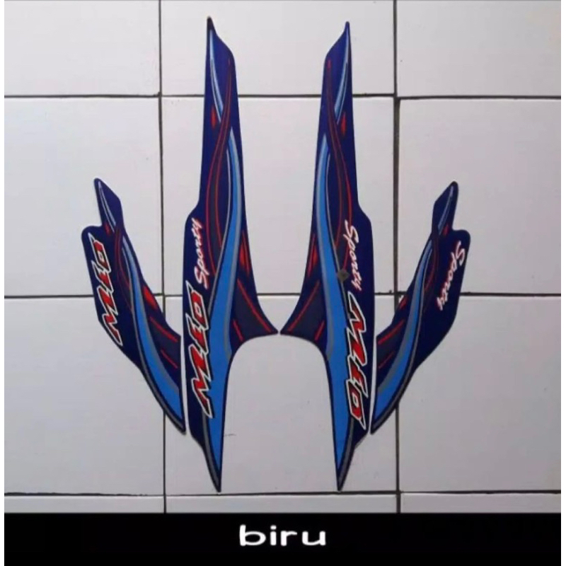 Jual STIKER STRIPING & LIS BODY YAMAHA MIO SPORTY SELENDANG TAHUN 2005 ...