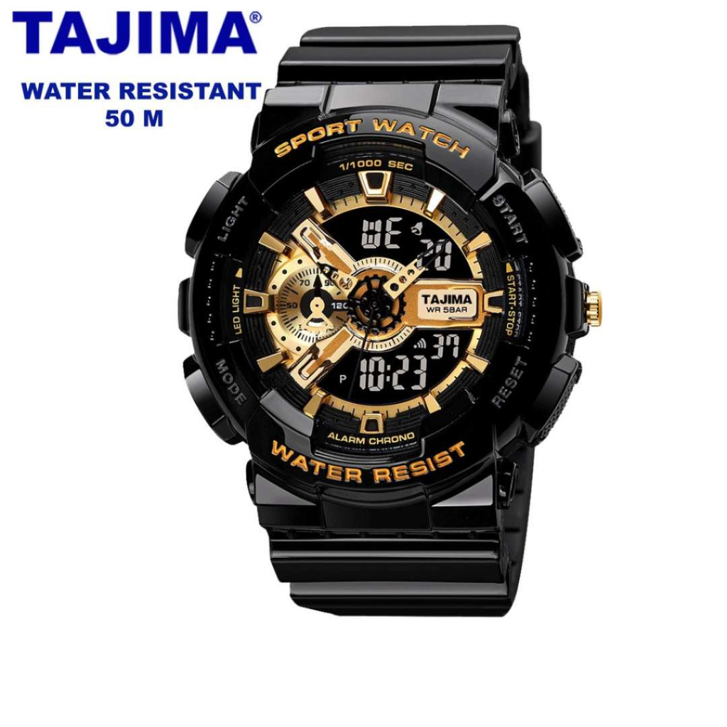 Jual TAJIMA Jam Tangan Analog Digital Sports 9422 Tahan Air 50 Meter ...