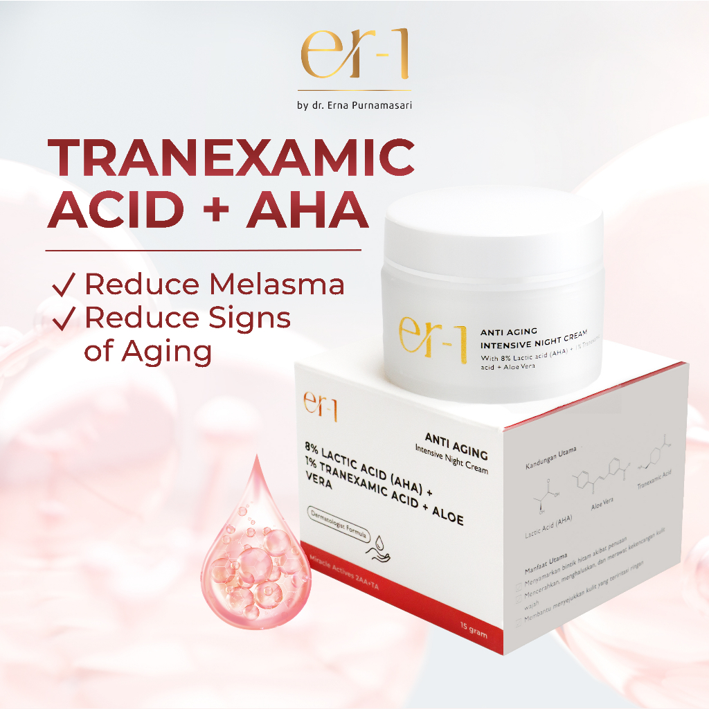 Jual er-1 by dr. Erna Anti Aging Intensive Night Cream with 8% Lactic ...