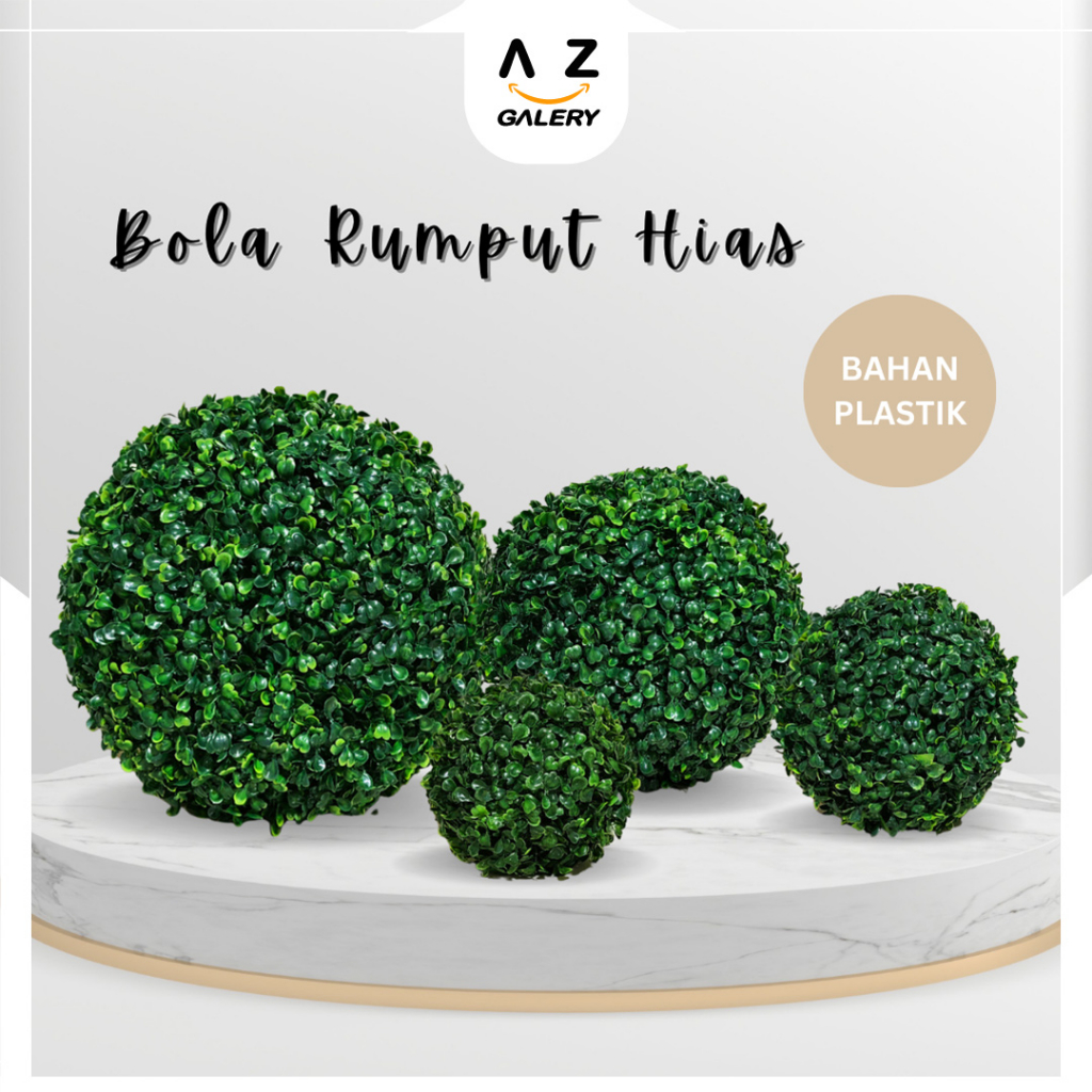 Jual Tanaman Hias Bola Rumput Sintetis Plastik Rumput Bulat Imitasi ...