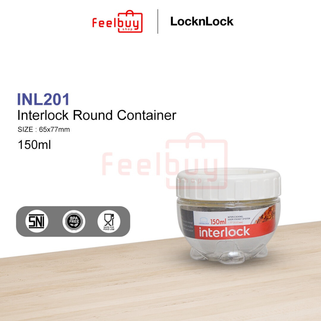 Jual LocknLock Interlock Round Container 150ML INL201 | Shopee Indonesia