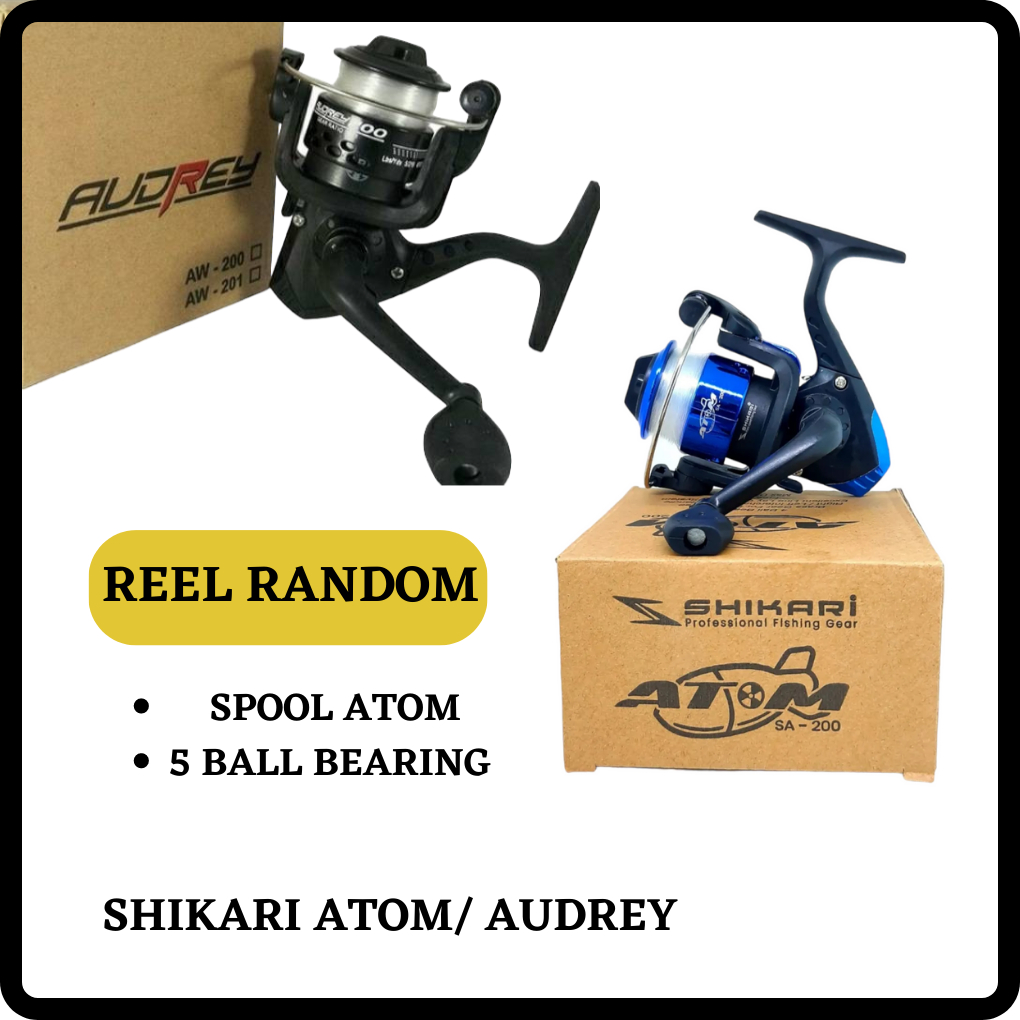 Jual Reel spinning atom audrey 5 ball bearing Ril Pancing murah ...