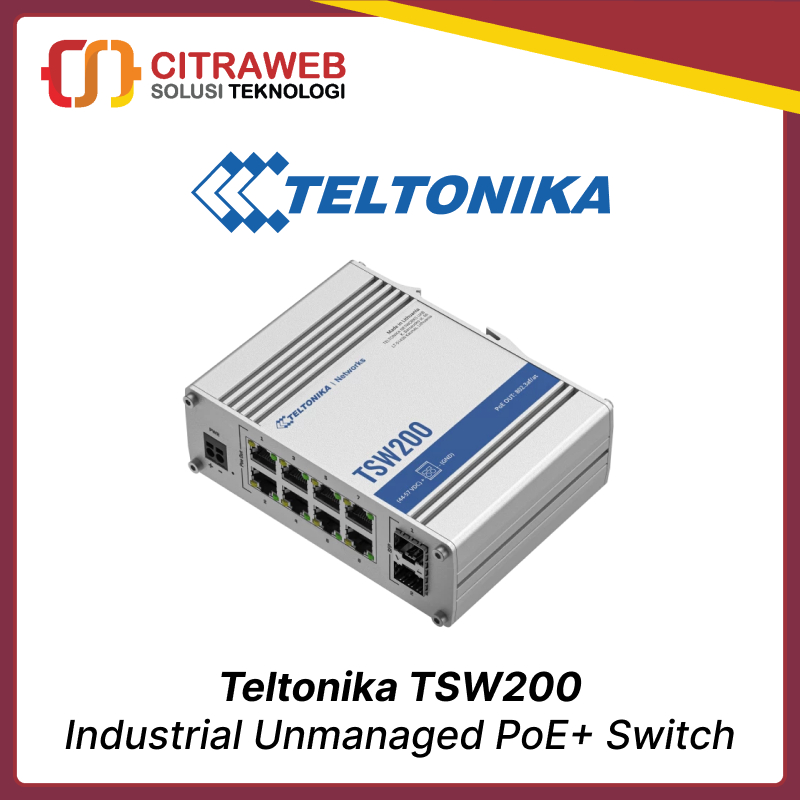 Jual Teltonika TSW200 Industrial Unmanaged PoE+ Switch | Shopee Indonesia