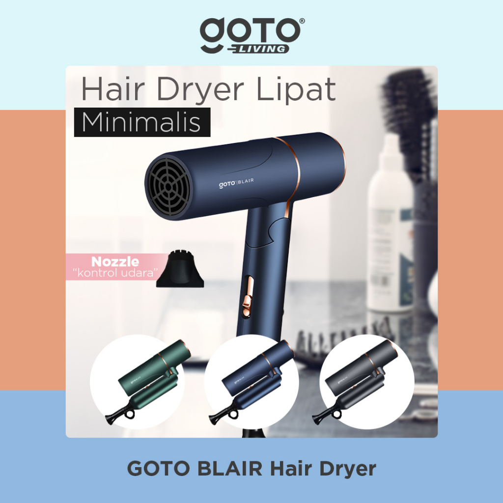 Jual Goto Blair Hair Dryer Alat Pengering Rambut Hairdryer Lipat ...