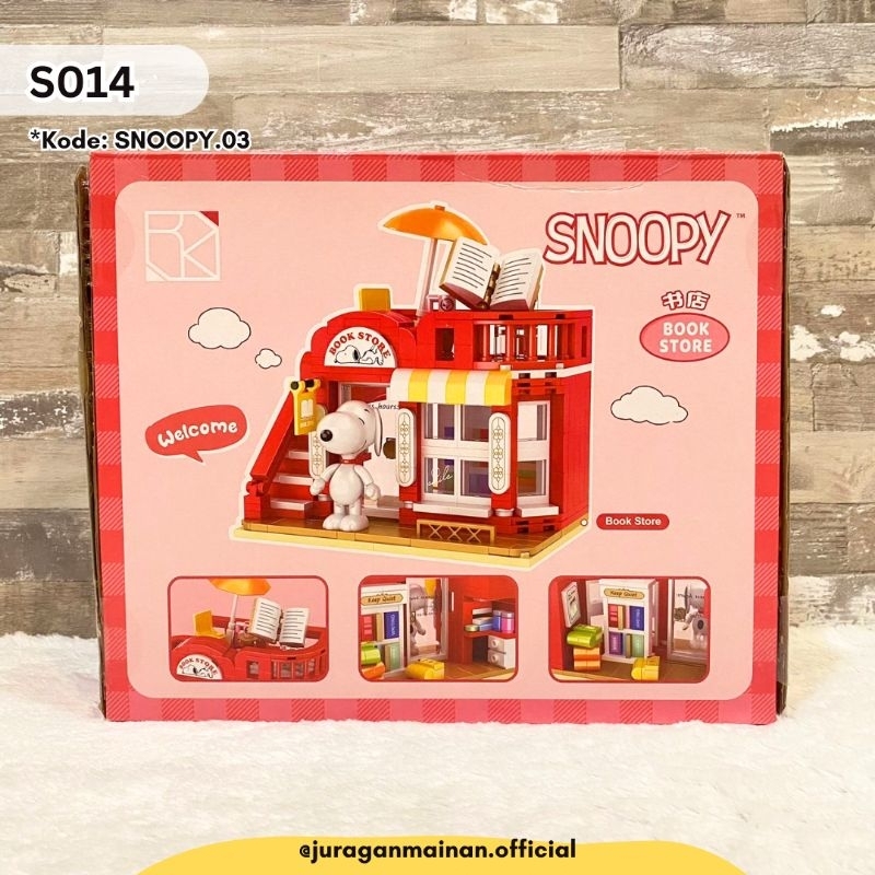 Jual PEANUTS TOYS Snoopy House Series - Mainan susun Premium anak ...