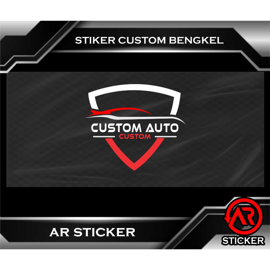 Jual Sticker CUSTOM Bengkel Autocare/pertokoan Automotif GARAGE ...