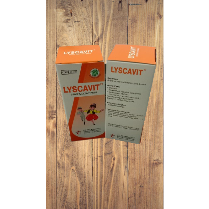 Jual LYSCAVIT SIRUP MULTIVITAMIN 60ML | Shopee Indonesia