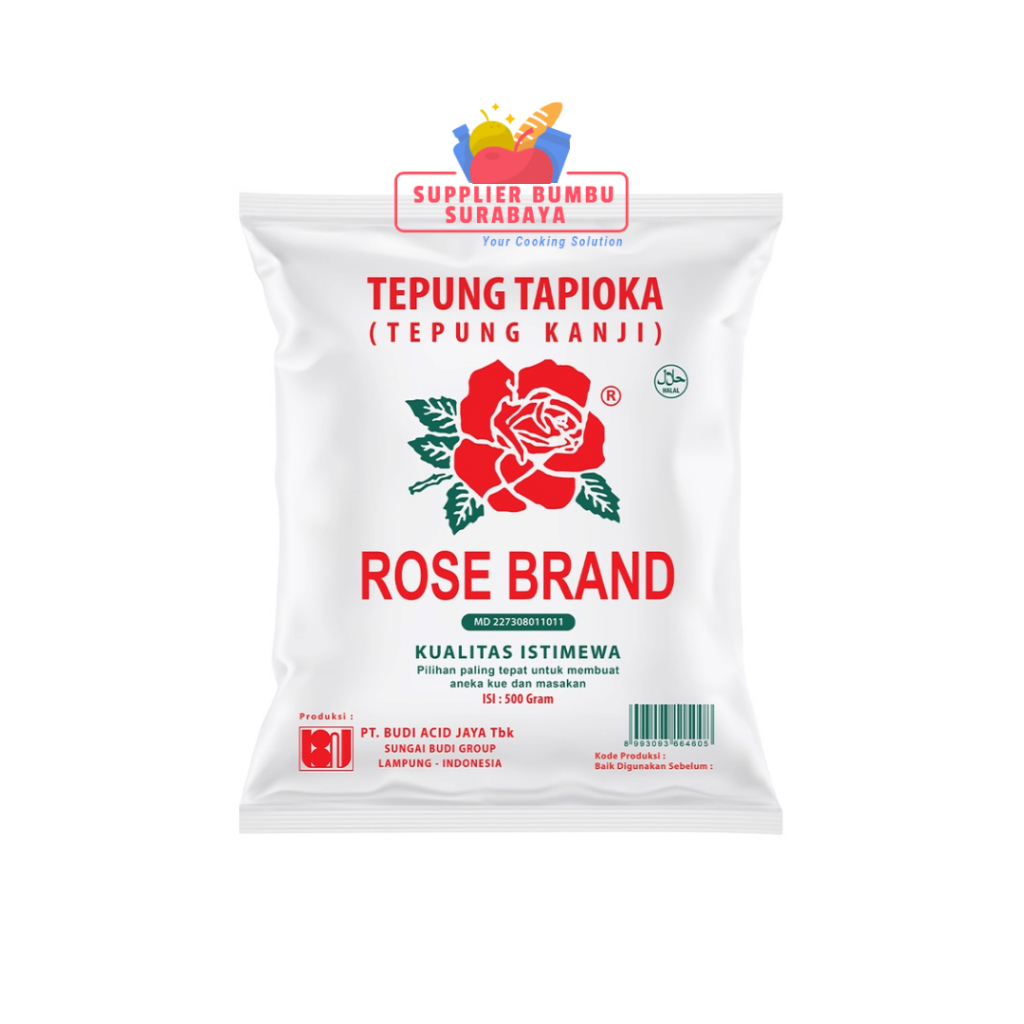 Jual Tepung Tapioka Kanji Rose Brand Rosebrand 500gr | Shopee Indonesia