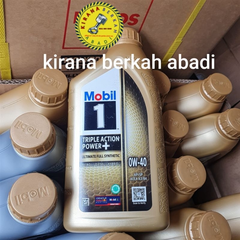 Jual MOBIL1 TRIPLE ACTION 0W40 API SP KEMASAN 1 LITER | Shopee Indonesia