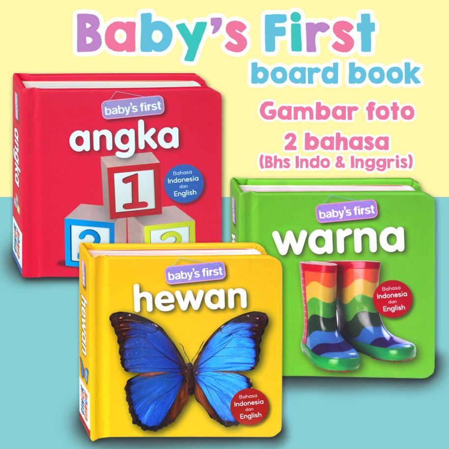 Jual [GinukGinuk] Bilingual Baby's First HEWAN / WARNA / ANGKA Board ...