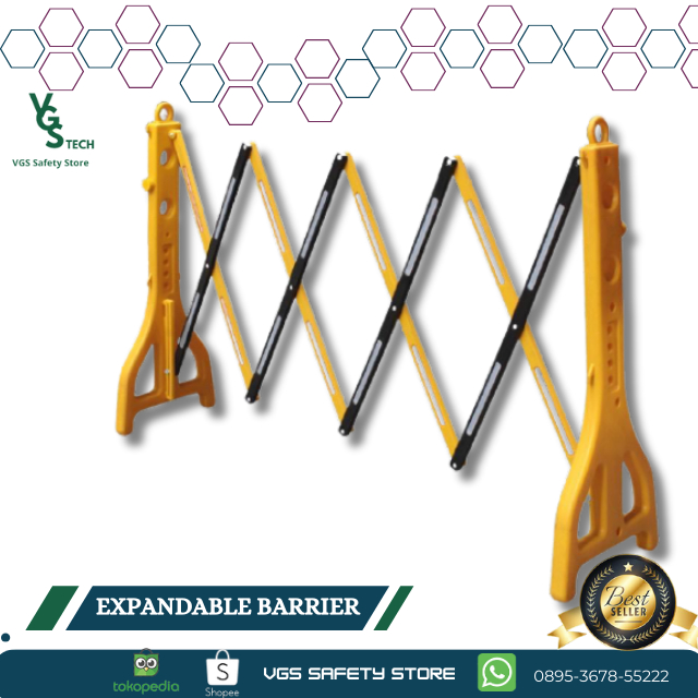 Jual Expandable Barrier Board Barrier Lipat Plastic Traffic Road Safety ...