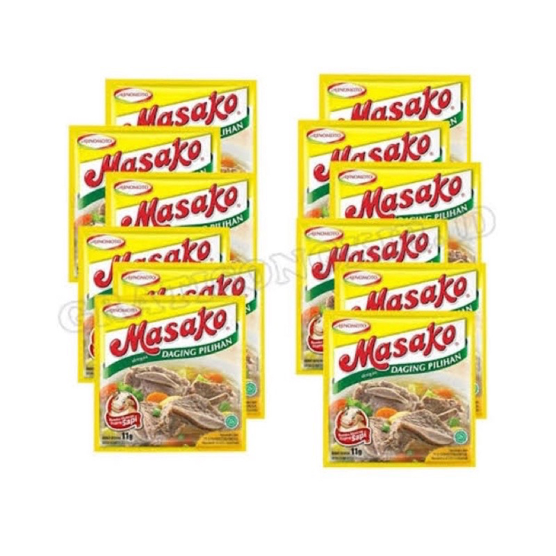 Jual MASAKO SAPI 3 RENCENG (36 SACHET) | Shopee Indonesia