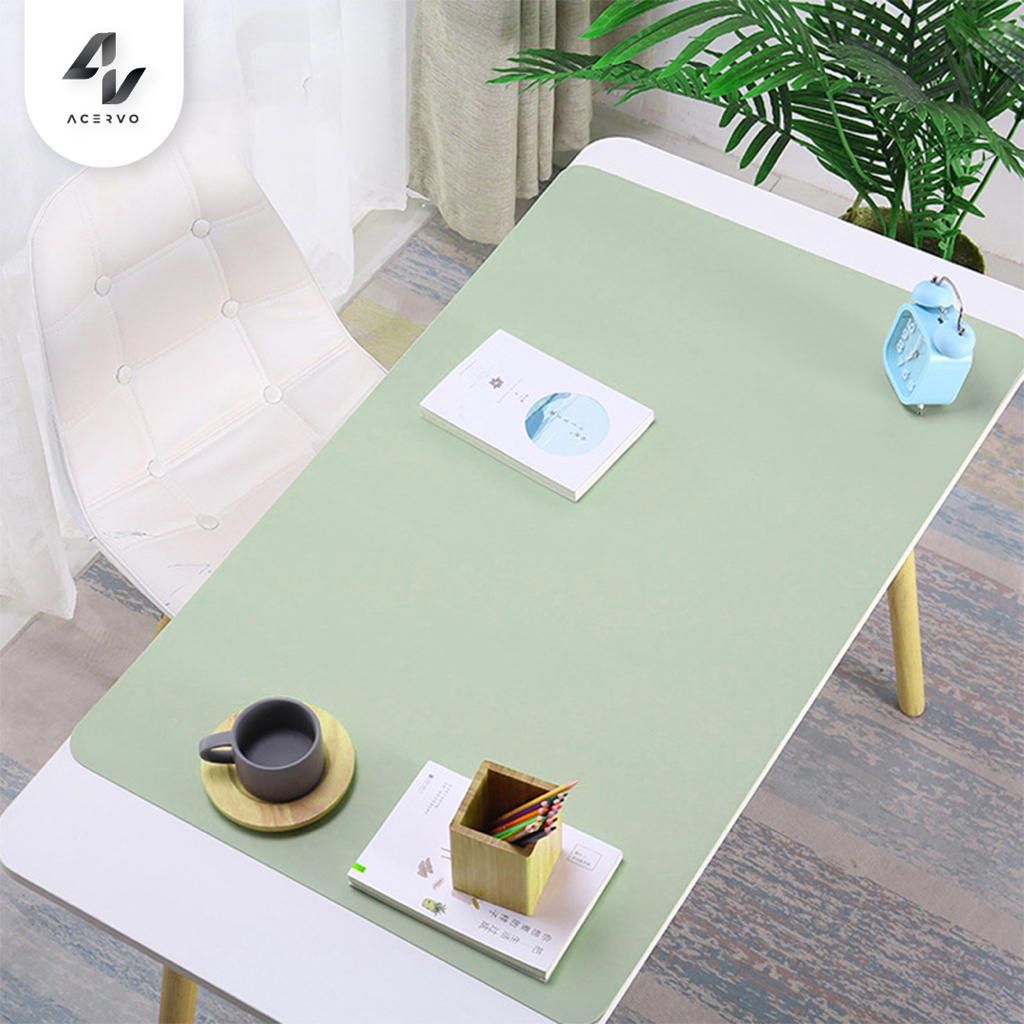 Jual Leather Desk Mat Pastel Keyboard Mouse Pad Two Tone Huge Size Alas ...