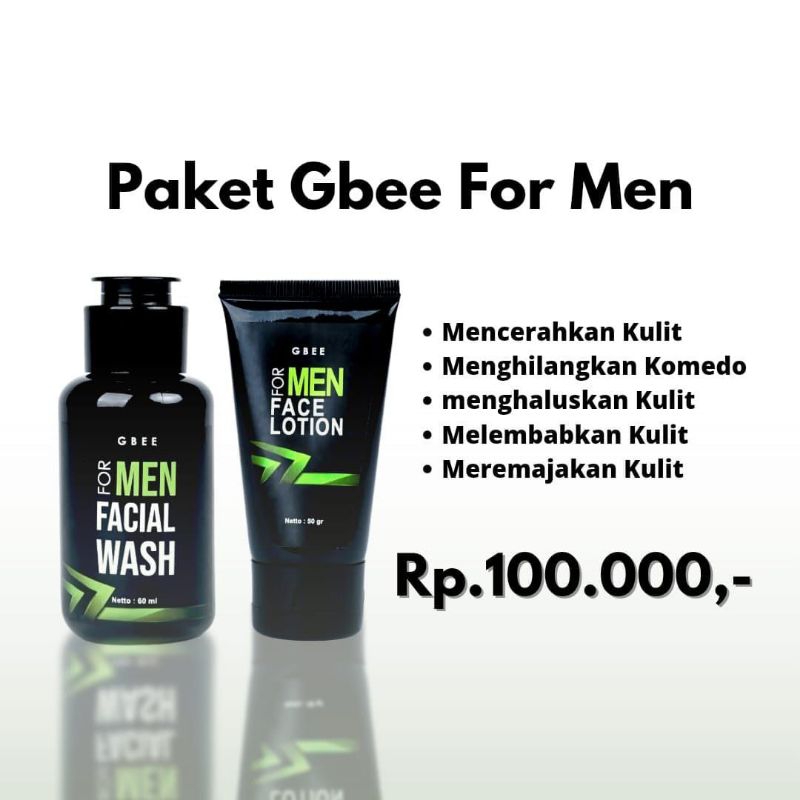 Jual PAKET GBEE FOR MEN | PERAWATAN PRIA PUSAT GBEE GLOW BEAUTY ...
