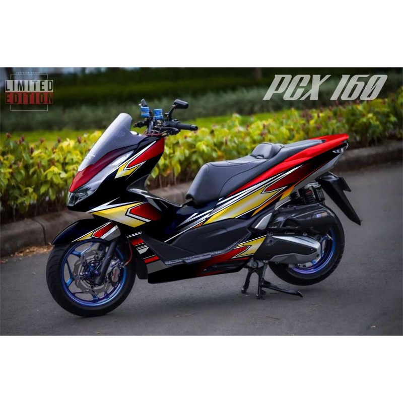 Jual stiker variasi decal full body untuk motor Honda PCX 150/160 full ...