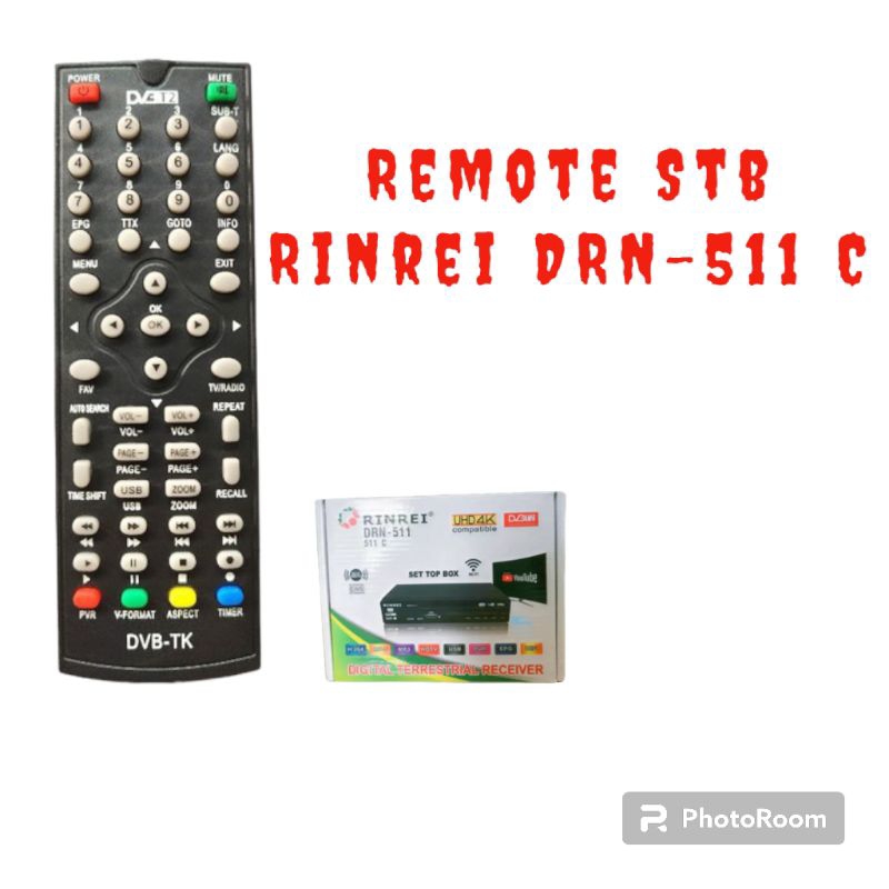 Jual Remot Stb Rinrei Drn-511C/Remote set top box Rinrei Drn 511C ...