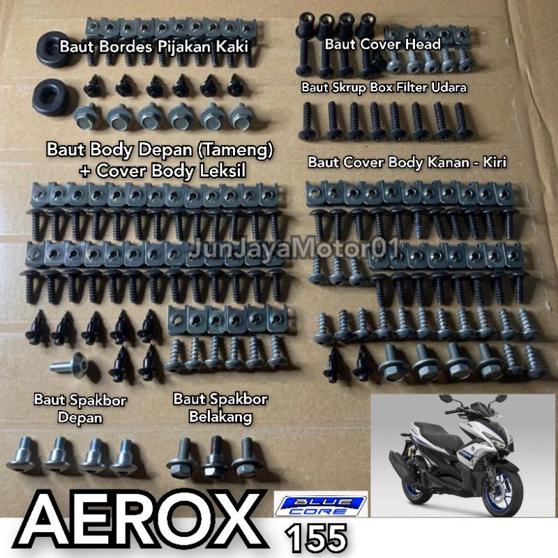 Jual Baut full set bodi body Yamaha Aerox / Baut lengkap fullset bodi ...