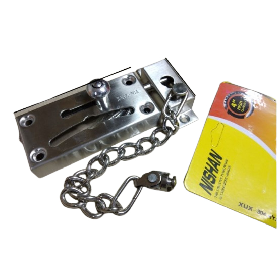 Jual Kunci Pintu Rantai Stainless Grendel Slot Model Rantai Kunci Pintu ...