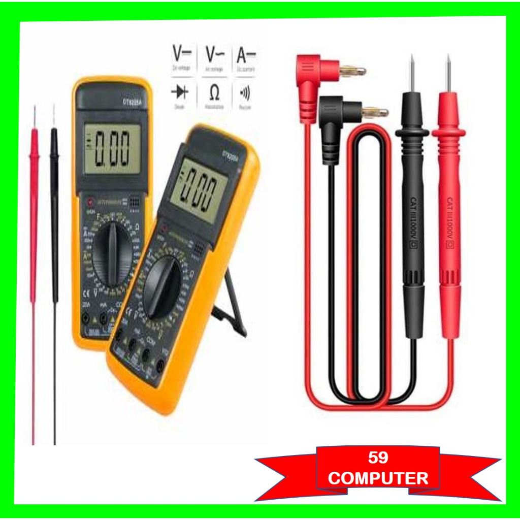 Jual Digital Multimeter Layar Jumbo DT9205A Buzzer / Avometer ...