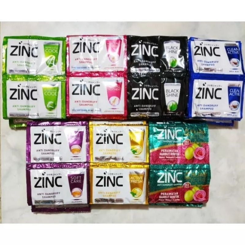 Jual Sampo zinc renceng isi 12 sachet | Shopee Indonesia