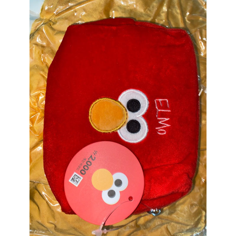 Jual dompet pouch elmo merah murah original asli daiso kr korea ...