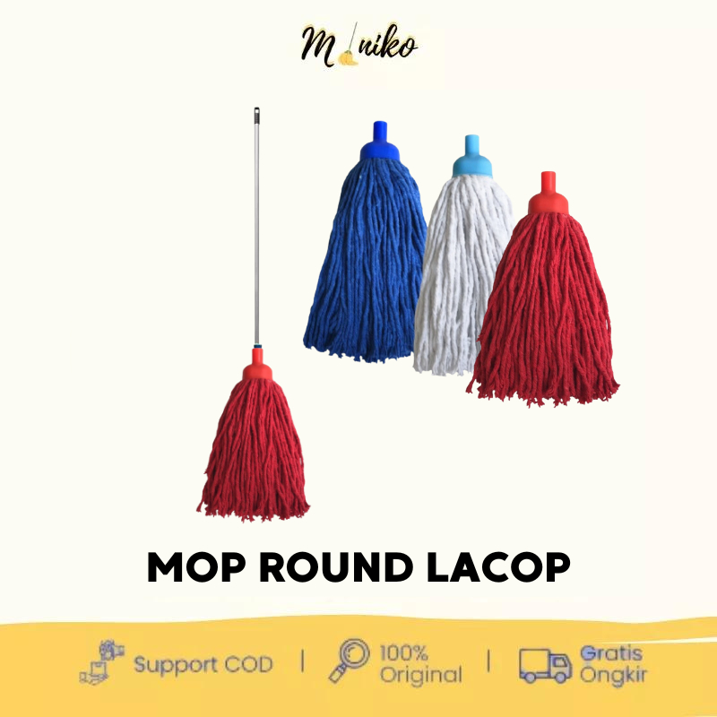 Jual 1 Set Mop Round Lacop Pel Lantai - MINIKO | Shopee Indonesia