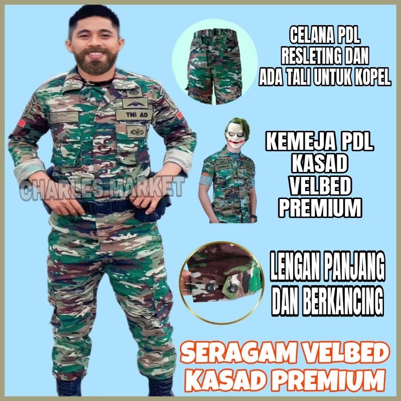 Jual SETELAN KASAD VELBED - SERAGAM TNI TERBARU - SERAGAM PREMIUM ...