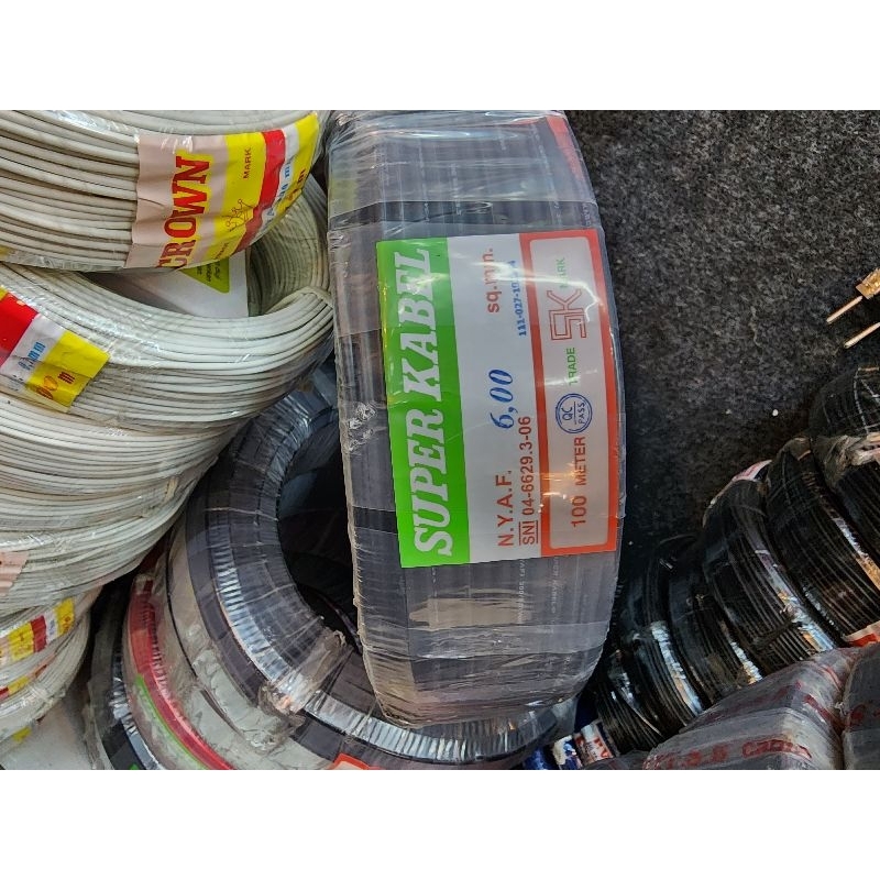 Jual kabel NYAf 6 mm super kabel serabut kabel listrik | Shopee Indonesia