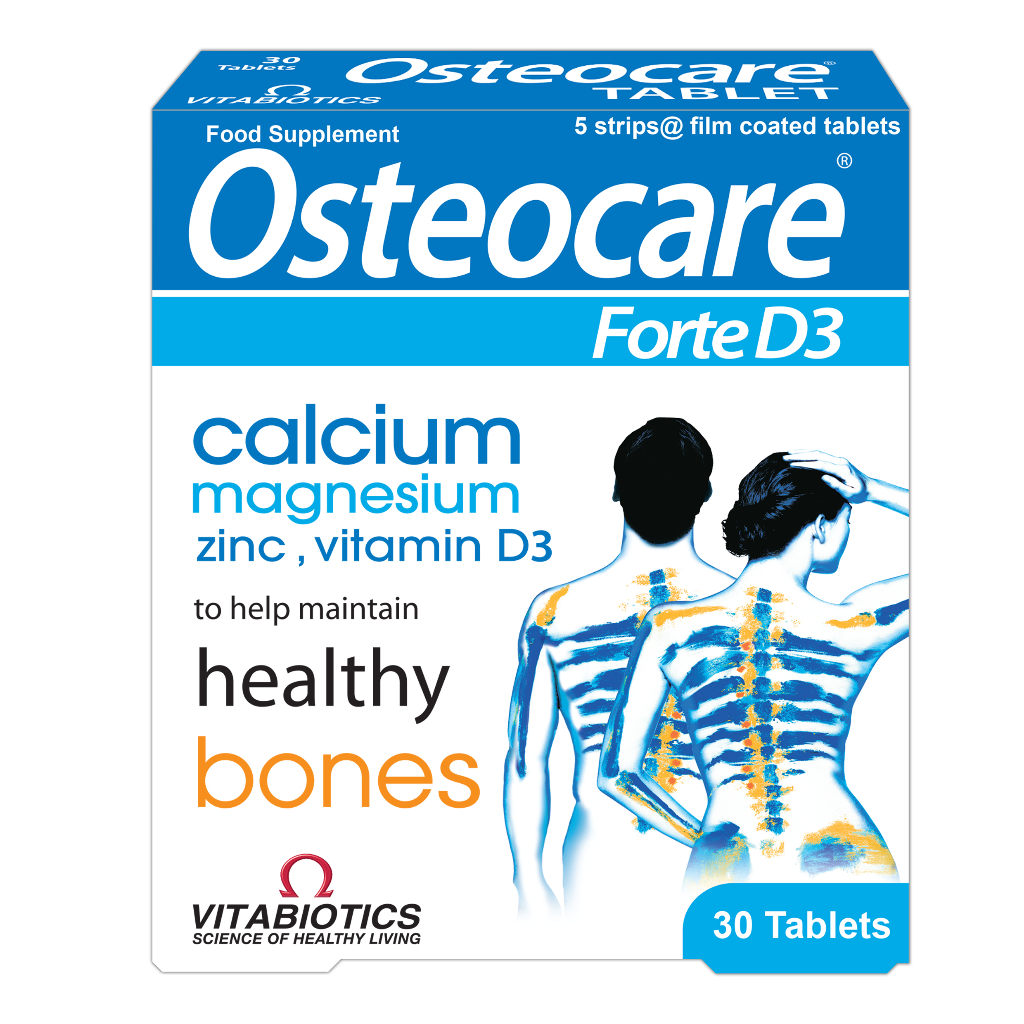 Jual Osteocare Forte D3 Box 30's Tablet Vitabiotics / Kalsium / Vitamin ...