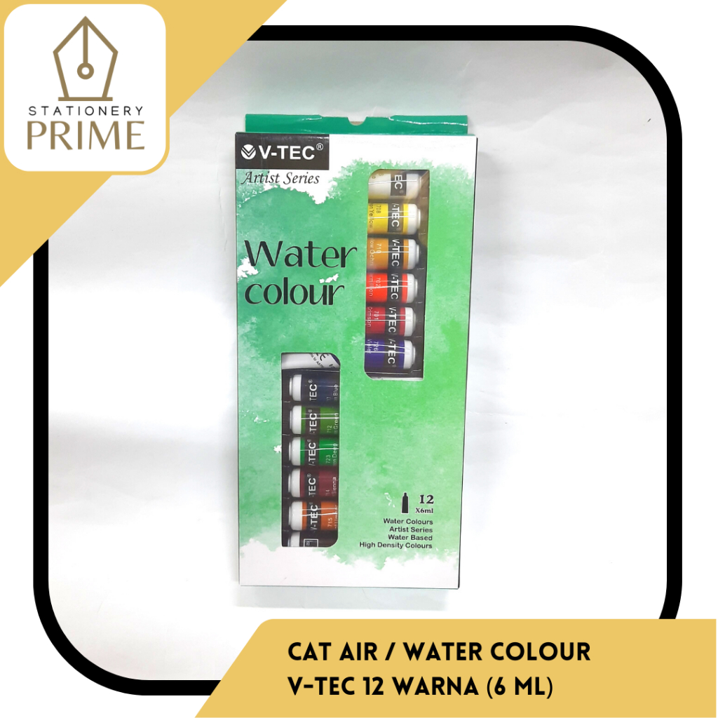 Jual Cat Air V-Tec / Water Colour VTEC 12 Warna VT-1325/W (6 ml ...