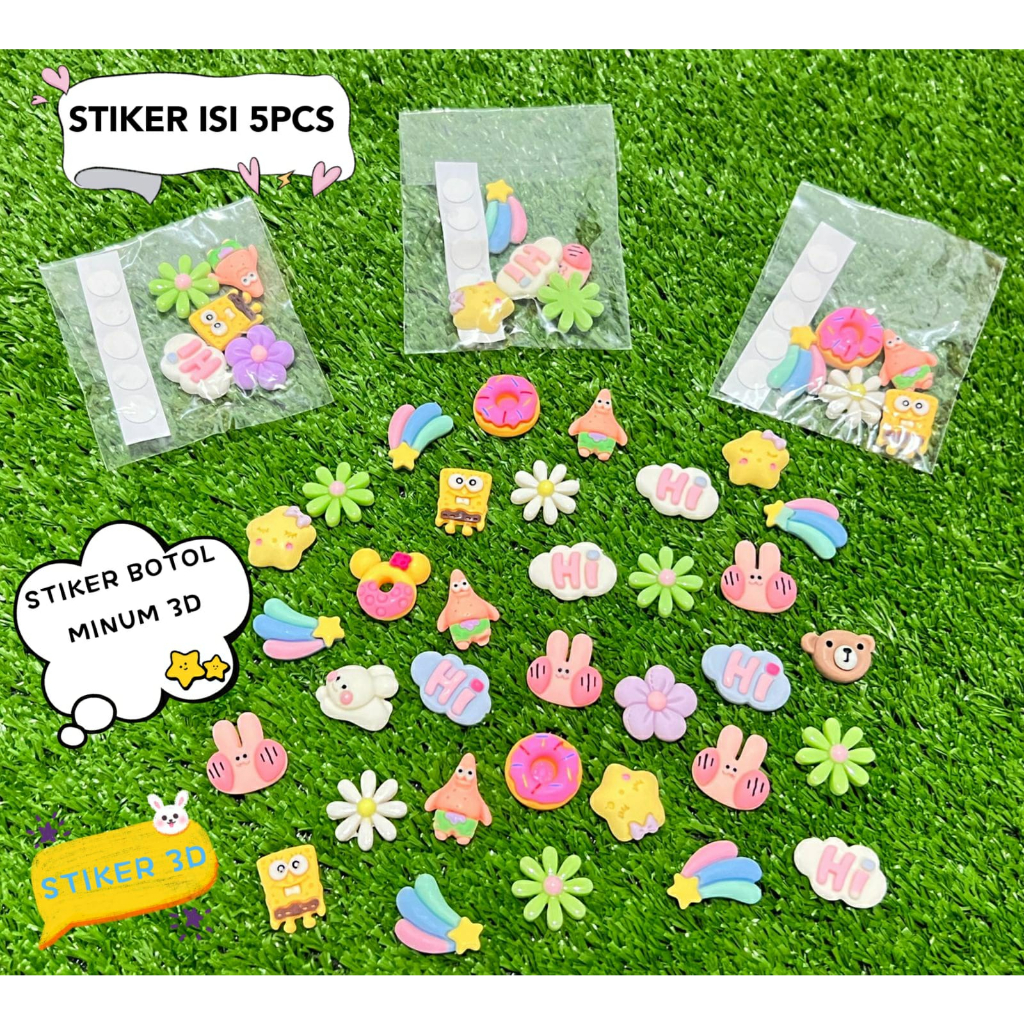 Jual STIKER BOTOL MINUM MOTIVASI 3D STICKER BOTOL MINUM VIRAL TIMBUL 3D ...