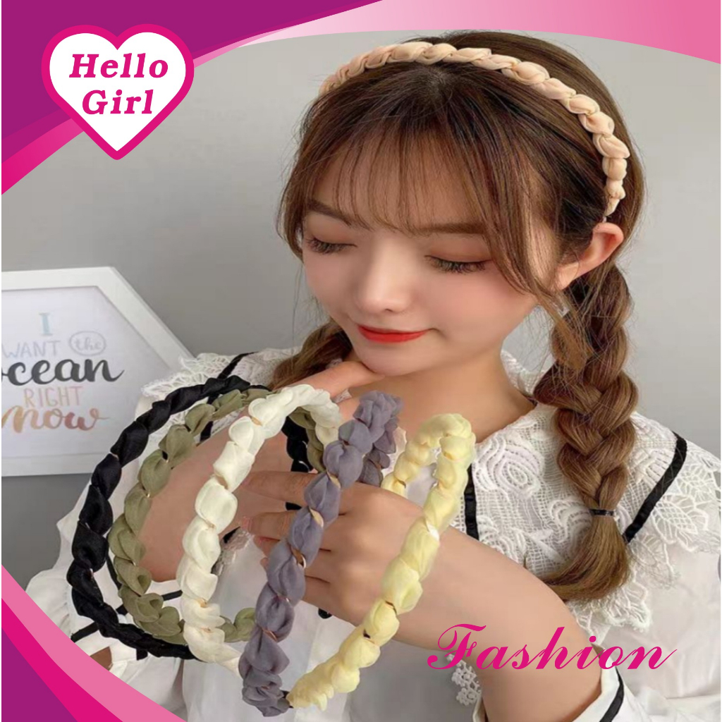 Jual (Hello Girl)B96 Bando Wanita Korea Bando Lilit Terbaru Import ...
