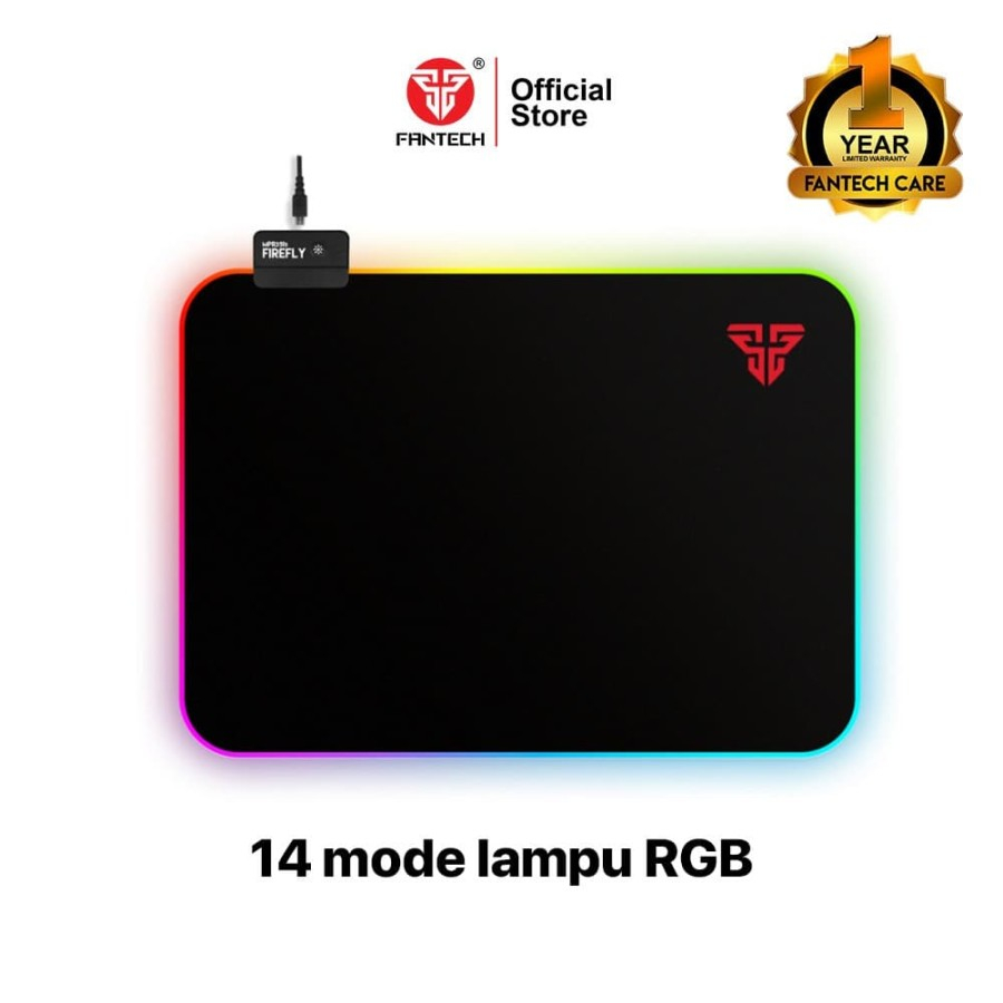 Jual Fantech MPR351 Firefly RGB Gaming Mousepad 35cm x 25cm x 4mm Mouse ...