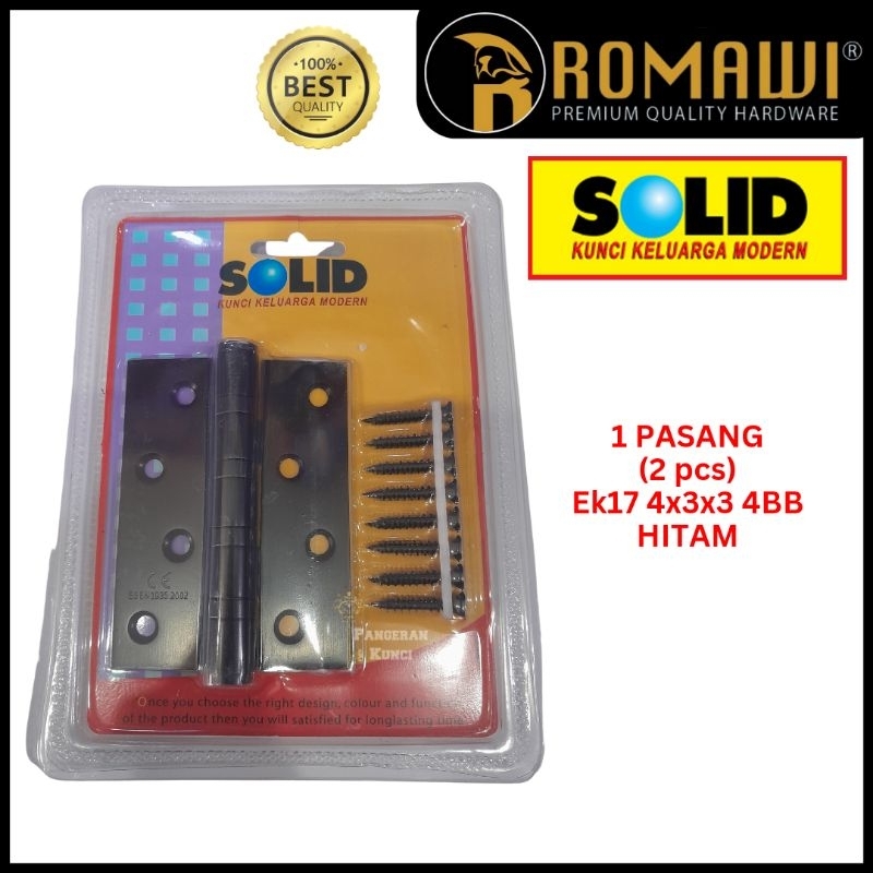 Jual ENGSEL PINTU JENDELA SOLID STAINLESS BLACK EK17 4INCH | Shopee ...