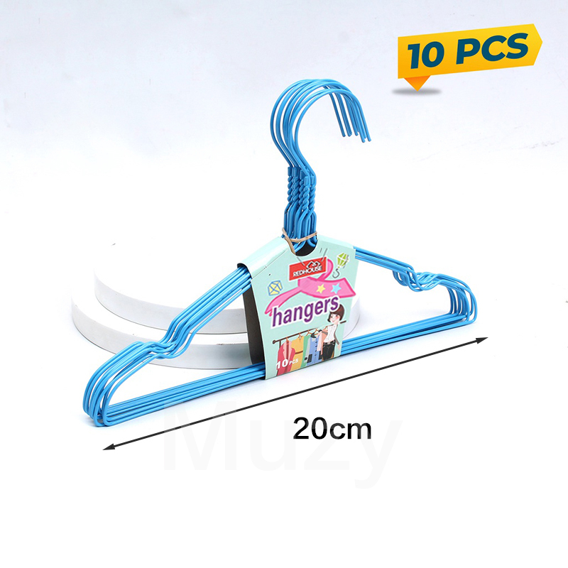 Jual Muzy Gantungan Baju Stainlees Steel 10pcs Hanger Baju Dewasa ...