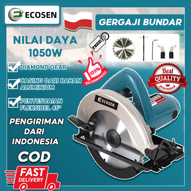Jual ECOSEN 2 IN 1 Circular Saw Mesin Gergaji Multifungsi Circular Saw Plus Mesin Serut Kayu ...