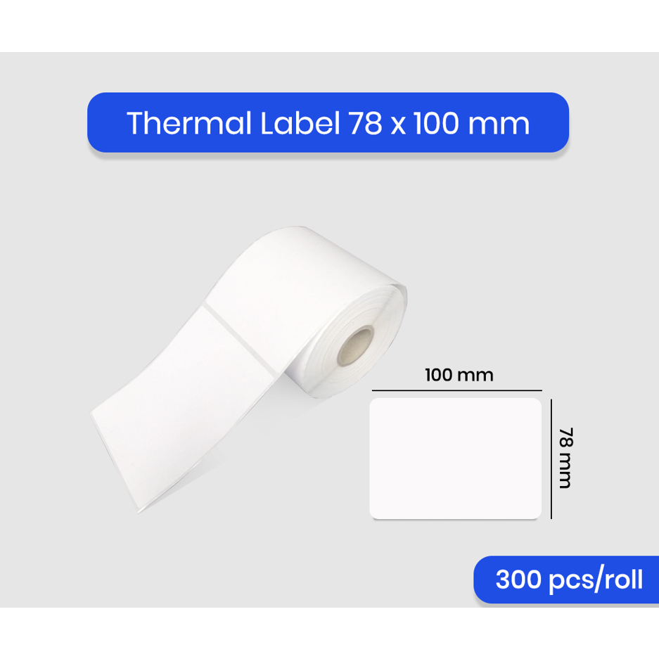 Jual Stiker Label Barcode Thermal [78 x 100] Label Barcode Olshop Label ...