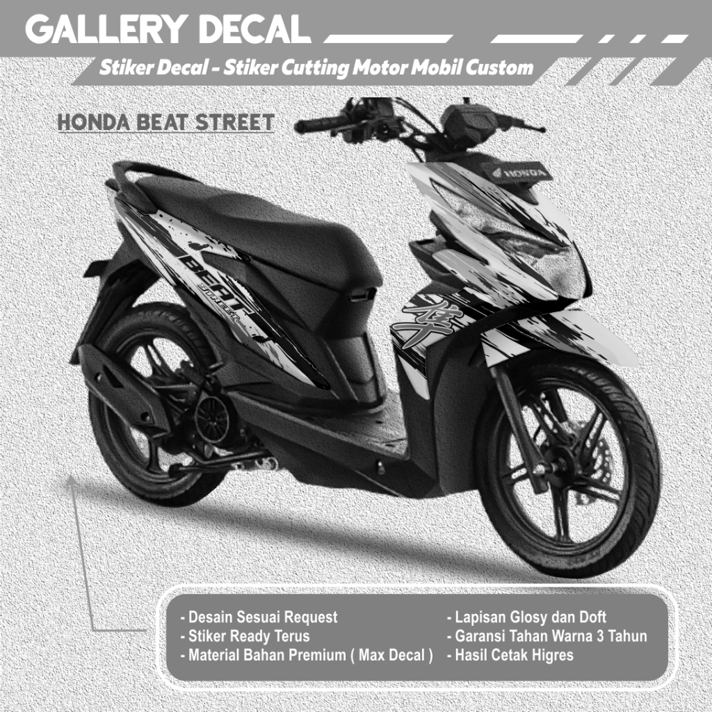 Jual STIKER DECAL HONDA BEAT DAN BEAT STREET 2016-2020 FULL BODY ...