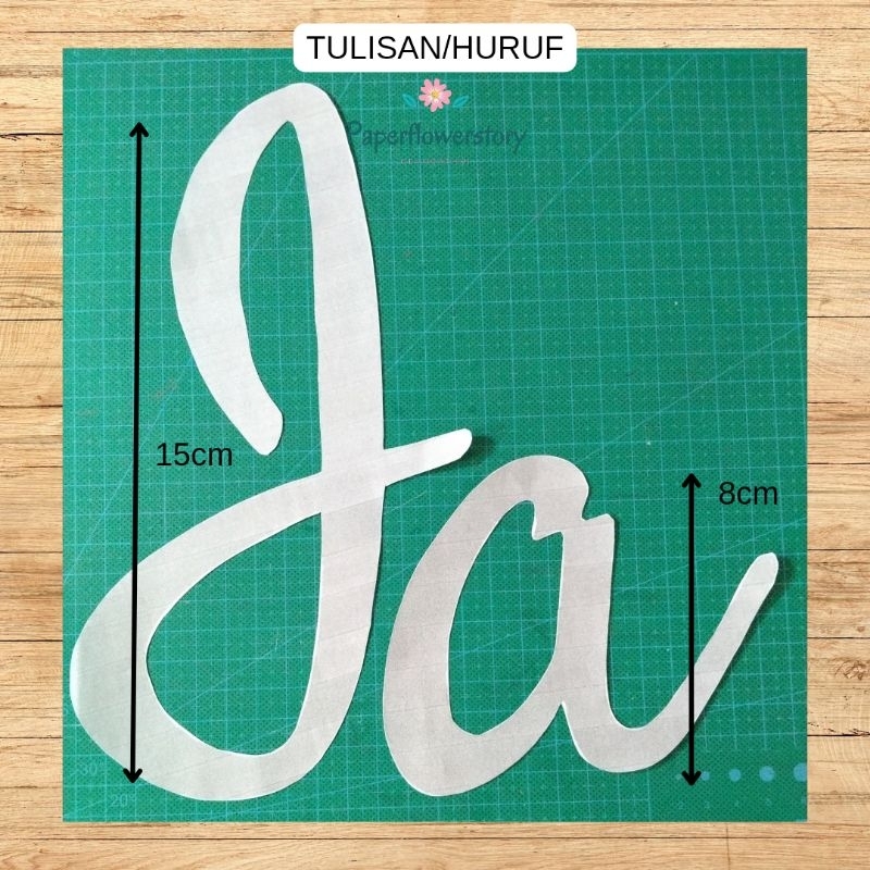 Jual Paper flower tulisan huruf tambahan dekorasi backdrop wedding ...
