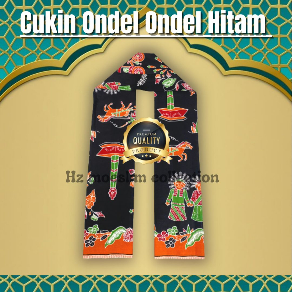 Jual Cukin Ondel Ondel Betawi Hitam Selendang Ondel ondel Betawi Hitam ...