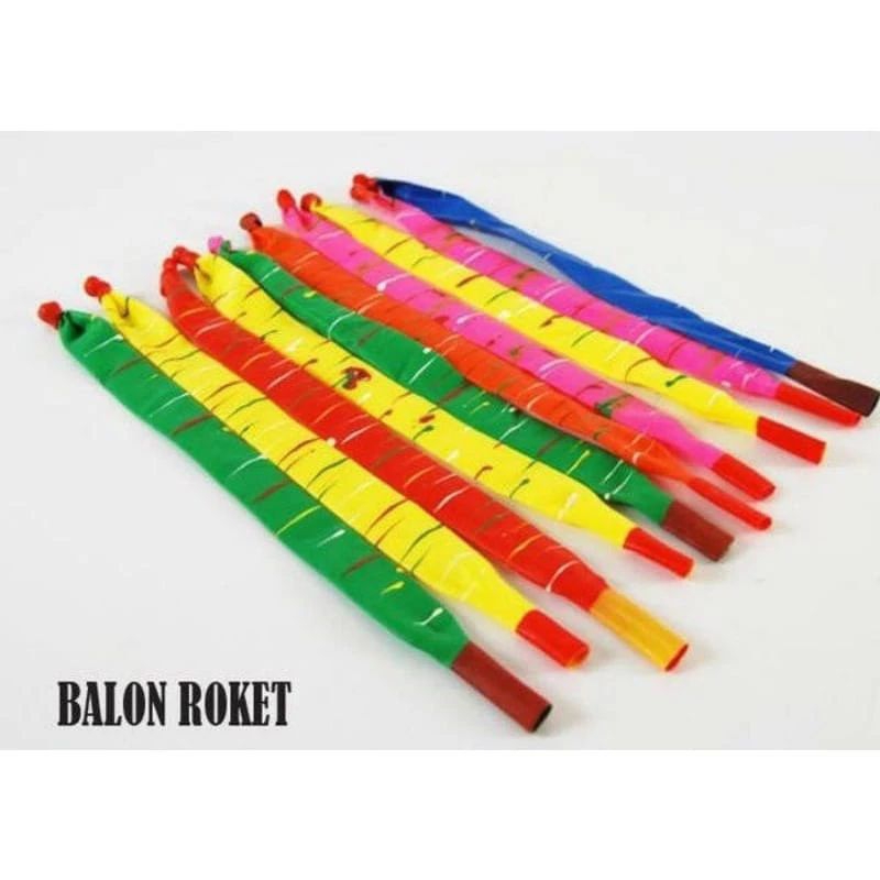 Jual 40PCS BALON ROCKET LEMBAR | Shopee Indonesia