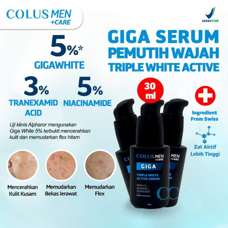 Jual Colus men whitening night//Colus triple white active kemasan baru ...