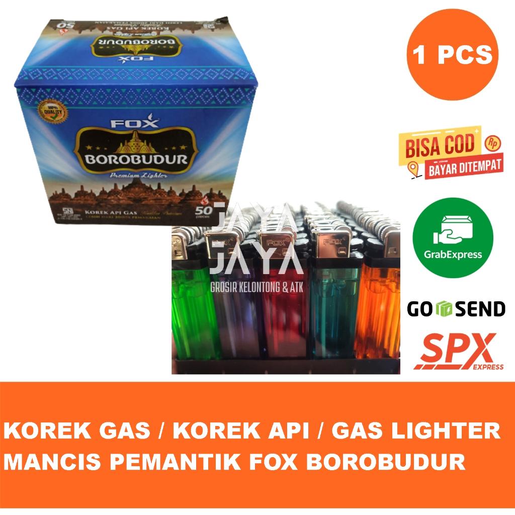 Jual KOREK GAS / KOREK API / GAS LIGHTER MANCIS PEMANTIK FOX BOROBUDUR ...