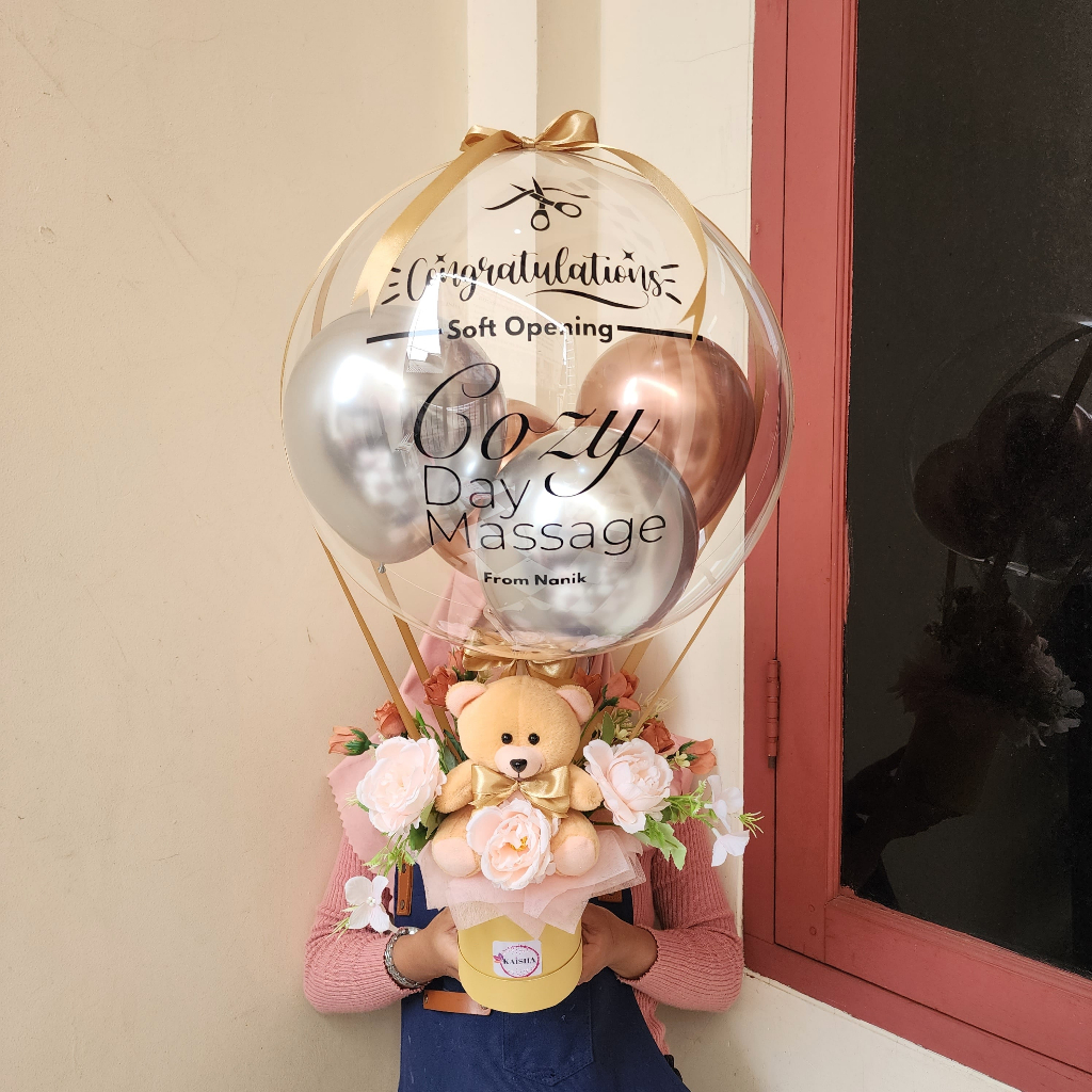 Jual Buket balon bucket bunga bouquet balon bunga boneka kaisha.ms ...