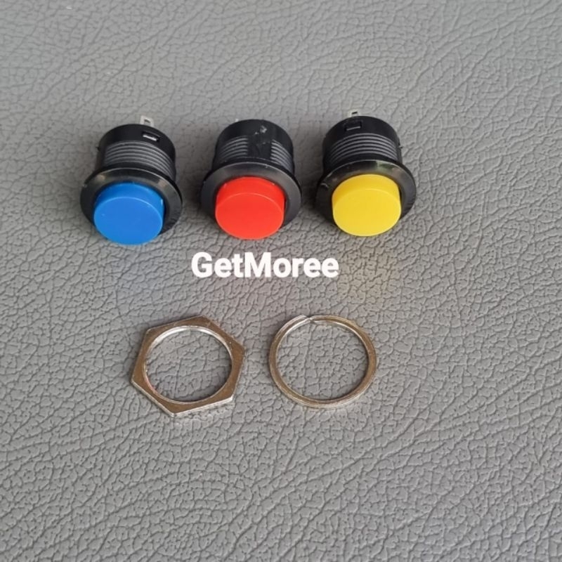 Jual Push On Besar Button 2 Pin Besar Warna 2P + Ring | Shopee Indonesia